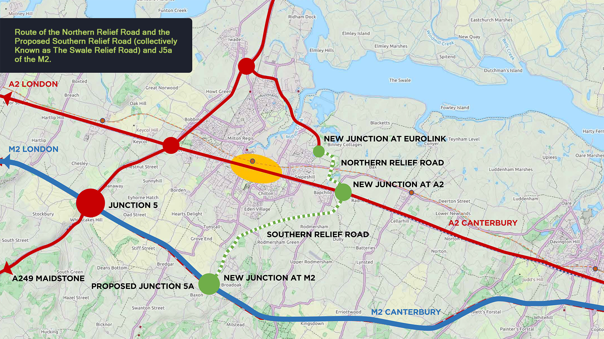 Highsted Park Garden Village, featuring M2 Junction 5a - SABRE